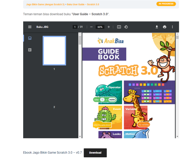 Buku "User Guide - Scratch 3.0" - AnakBisa